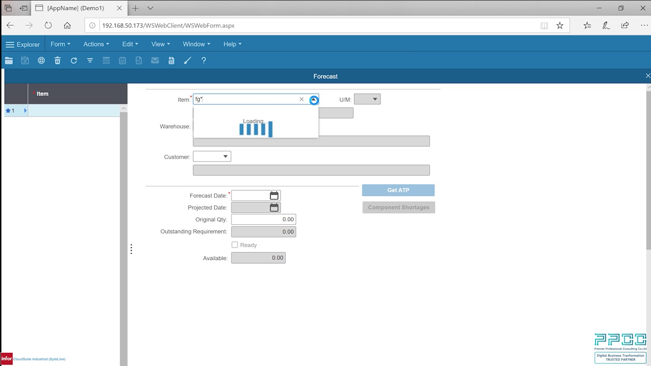 ERP Infor CSI(SyteLine)-Overview EP1_Create Forecast - YouTube