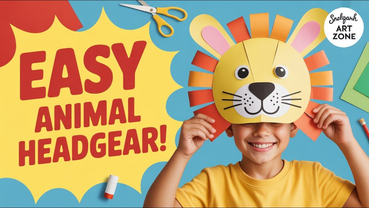 How to Make Easy Animal Headgear | DIY Craft for Kids - YouTube