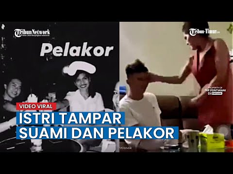 VIDEO Aksi Istri Tampar Suami dan Pelakor Viral, Netizen Puas
