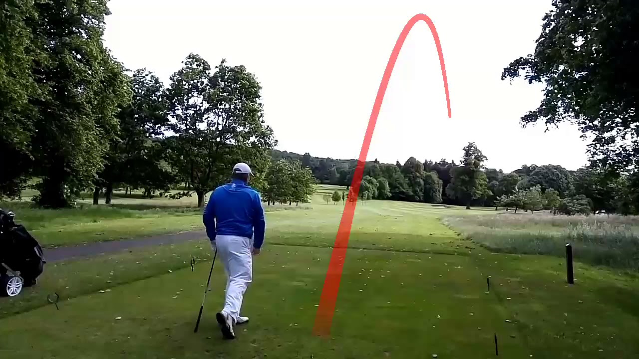 2nd Hole Par 4 Tee Shot Filly Course Close House - YouTube