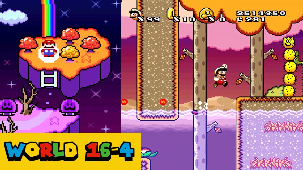 AUTUMN OASIS 🍂| New Super Mario World 2: Around the World: World 16-4 ...