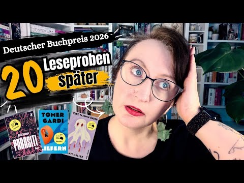 Deutscher Buchpreis 2026 – Ich habe ALLE 20 Leseproben gelesen! 