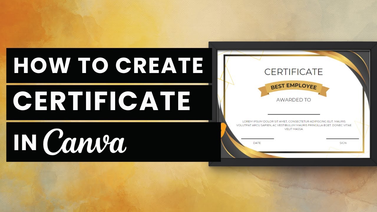 How to design certificates and awards in Canva | Step by step tutorial ...