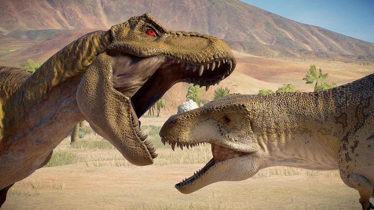 GIANT vs MEDIUM DINOSAURS CLASH in ARIZONA DESERT! EPIC SHOWDOWN ...