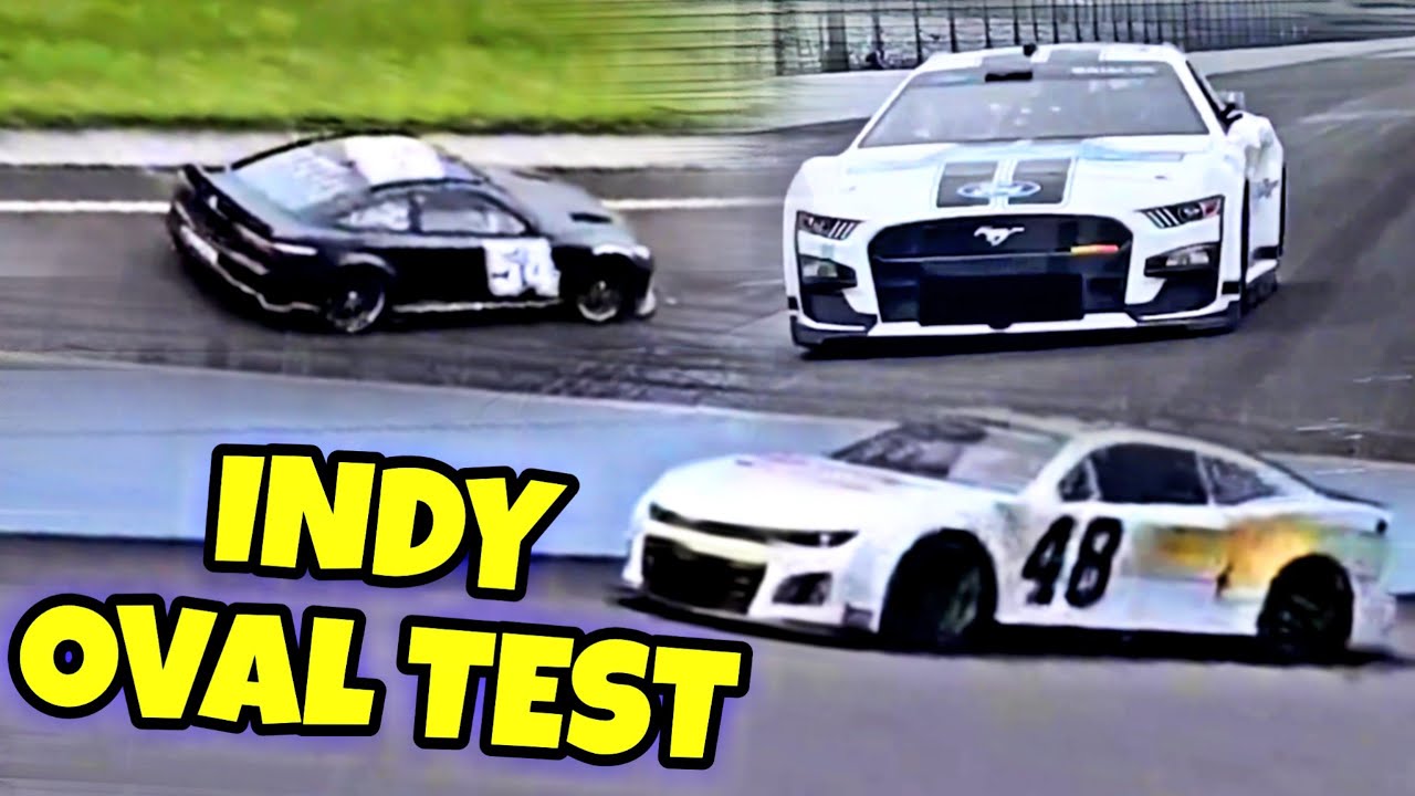 NASCAR Test at the Indianapolis Oval with the Next Gen Car Footage ...