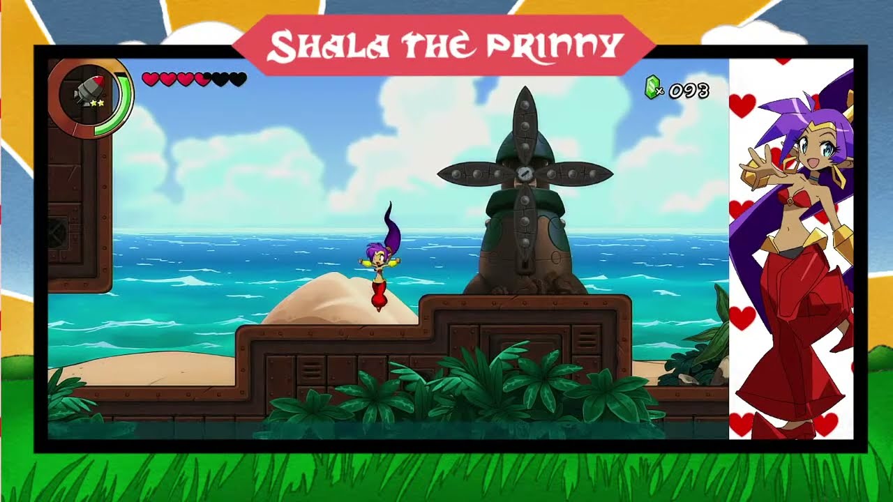 let's try to get some real progress, Shantae and the seven sirens part ...