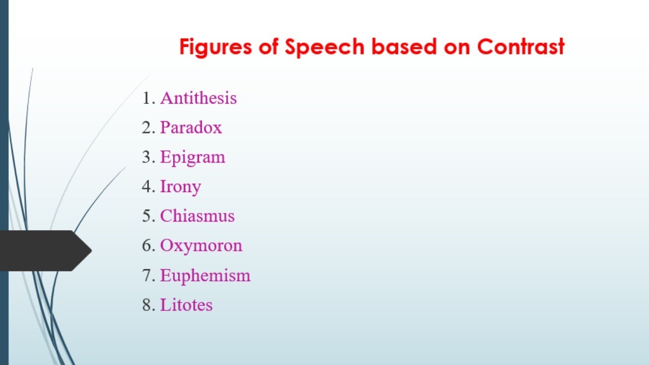 Figures of Speech Based on Contrast - YouTube