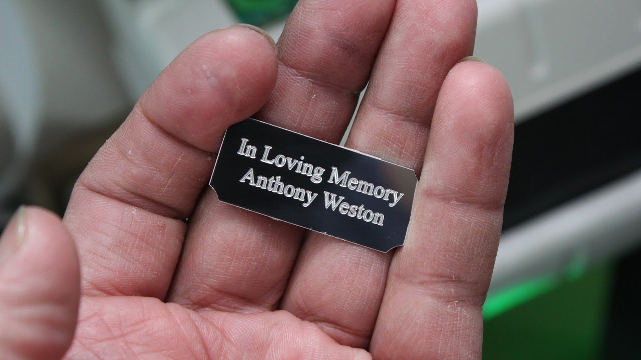 Custom Engraving Silver Plate Engraved with Text - YouTube