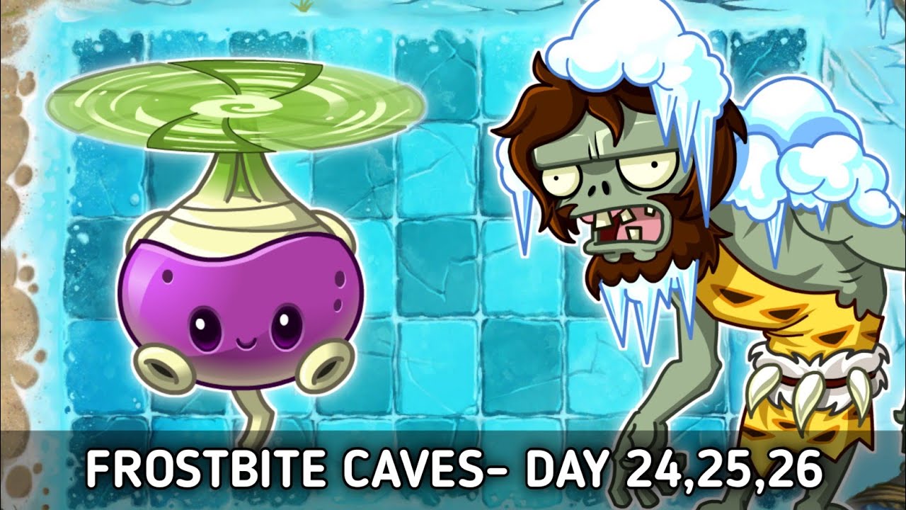 Plants Vs Zombies 2 "Frostbite Caves"Adventure Day Pvz2 Gameplay Part ...