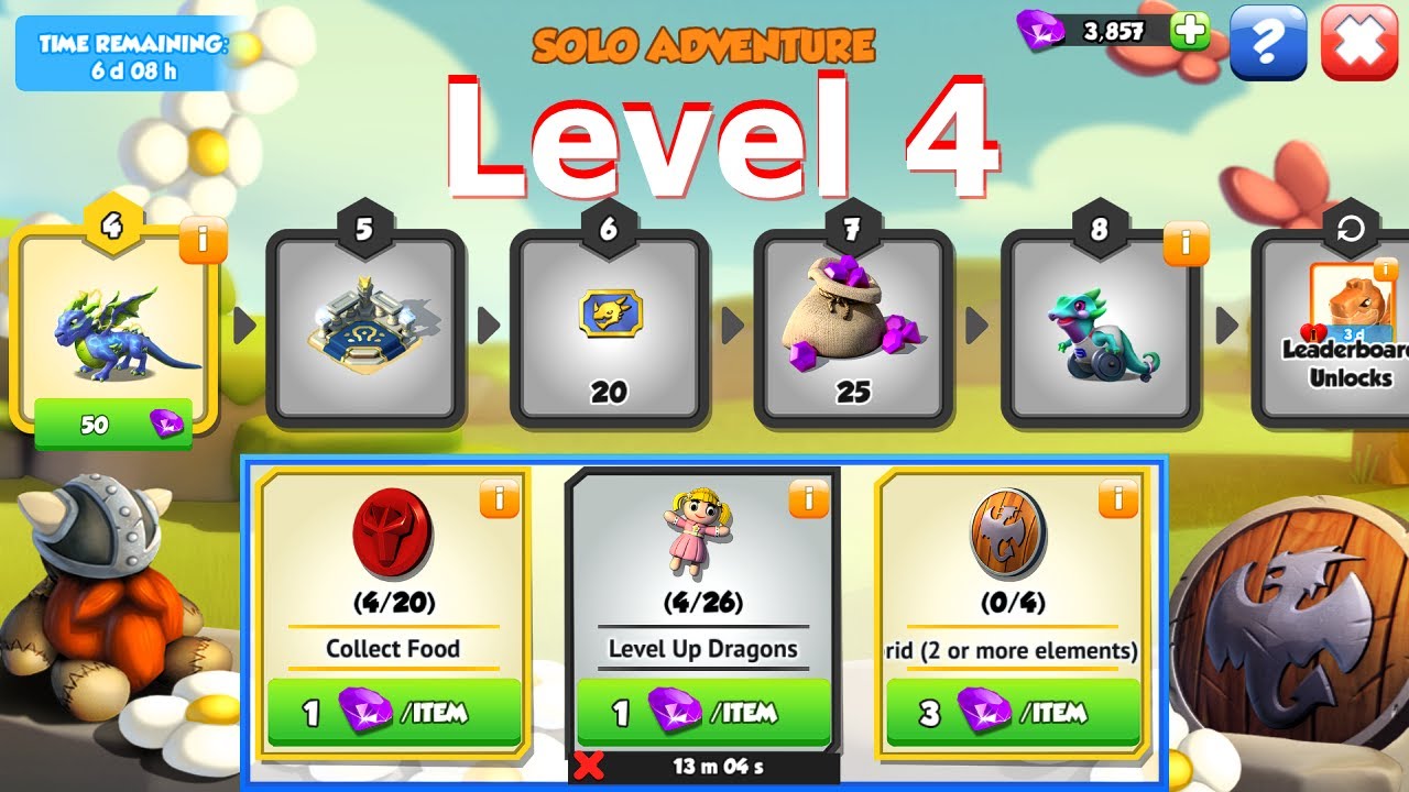 Level 4 Rolling Champion and Sandcastle Dragons Solo Event | Catch Up ...