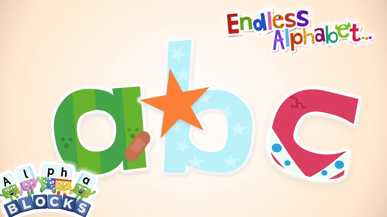 The Alphablocks but they're in the Endless Letters font (parody) - YouTube