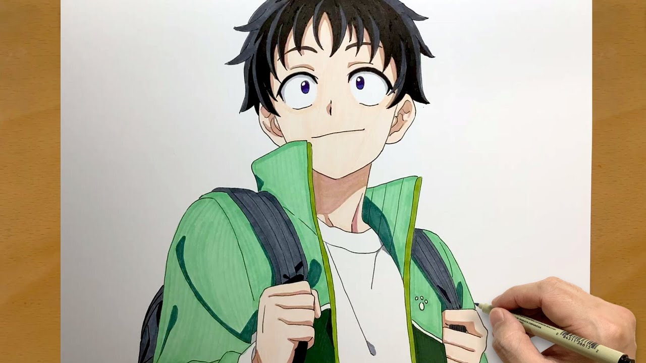 How to Draw Akira Tendou from Zom 100 | step by step | Zom 100 | draw ...