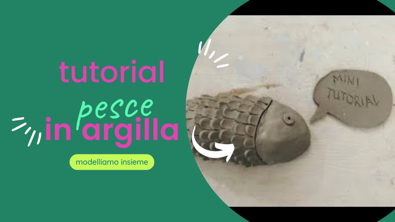 Mini tutorial: un pesce in argilla - YouTube