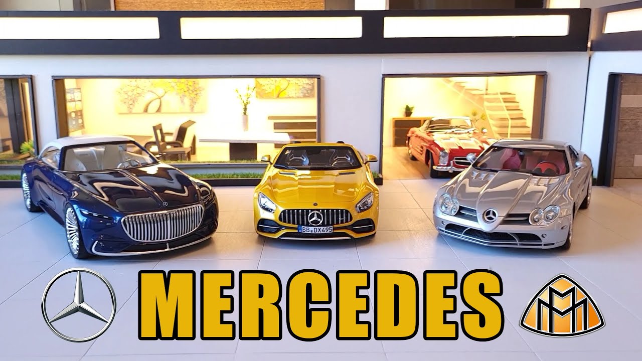 Mercedes Collection SL SLR Maybach S Class Miniature Cars Diecast Model ...