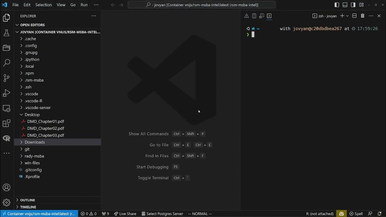 Working with files in VS Code + Docker on Windows - YouTube