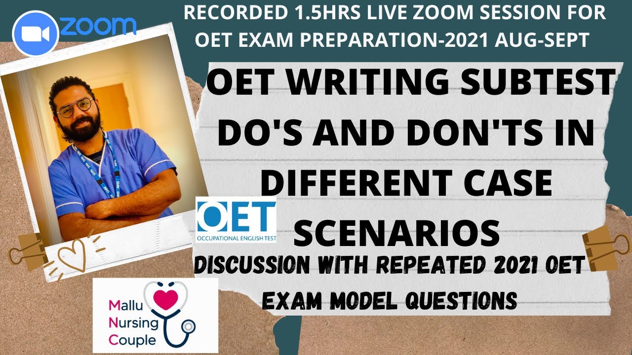 OET Writing Do’s & Don’ts in Your 2022-23Exam | OET Exam Model Qu ...