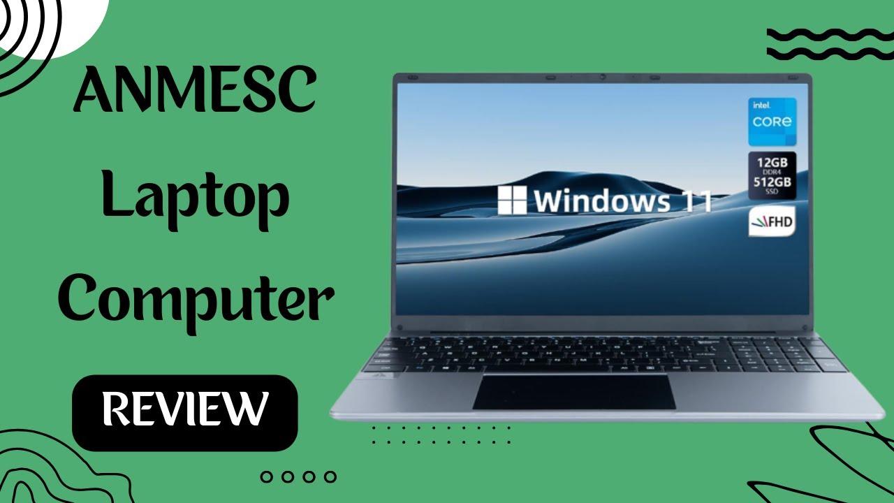 ANMESC Laptop Computer Laptop 15.6" with 1080P FHD Display Review - YouTube