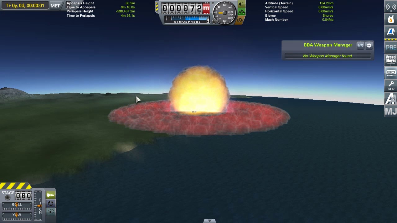 BDArmory Weapons Extension MK24 testing - YouTube