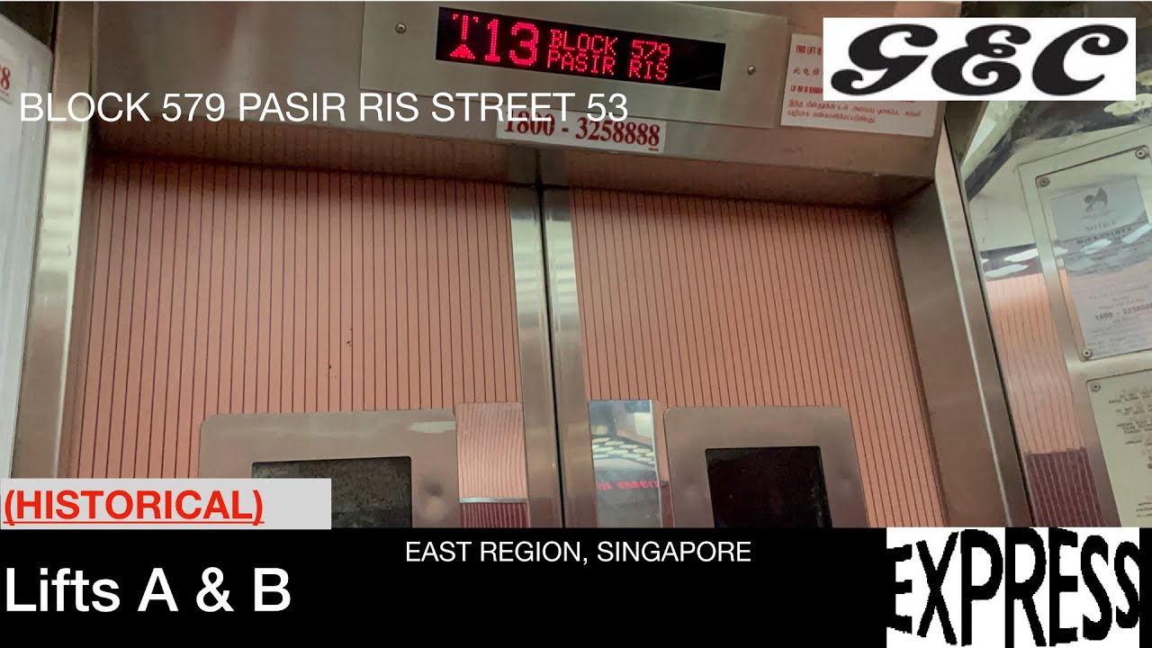 HDB Block 579 Pasir Ris || GEC Express Lift - YouTube