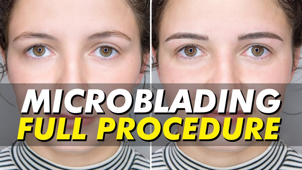 Microblading for sparse brows | Before & after transformation | Semi ...