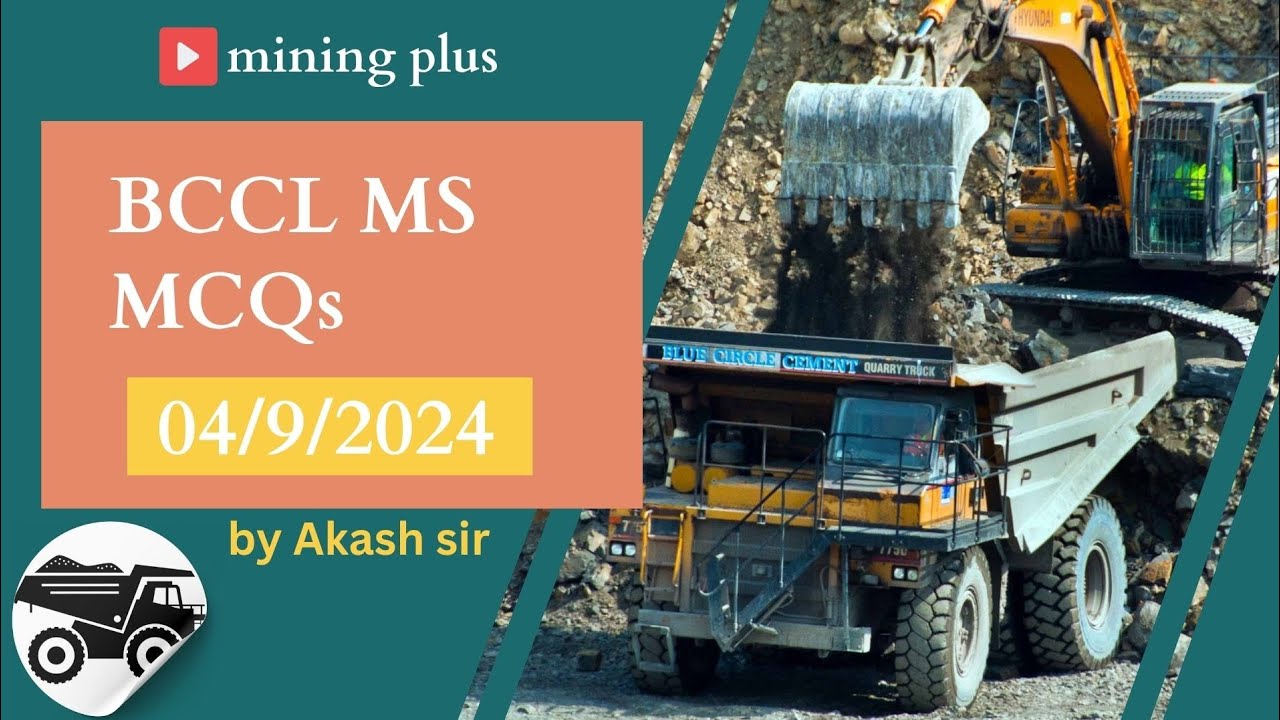 BCCL mining sirdar MCQ // Mine legislation // EMT // Mining Plus - YouTube