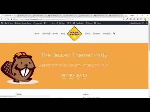The Events Calendar plugin with Beaver Themer - New in V1.1 (alpha) - YouTube