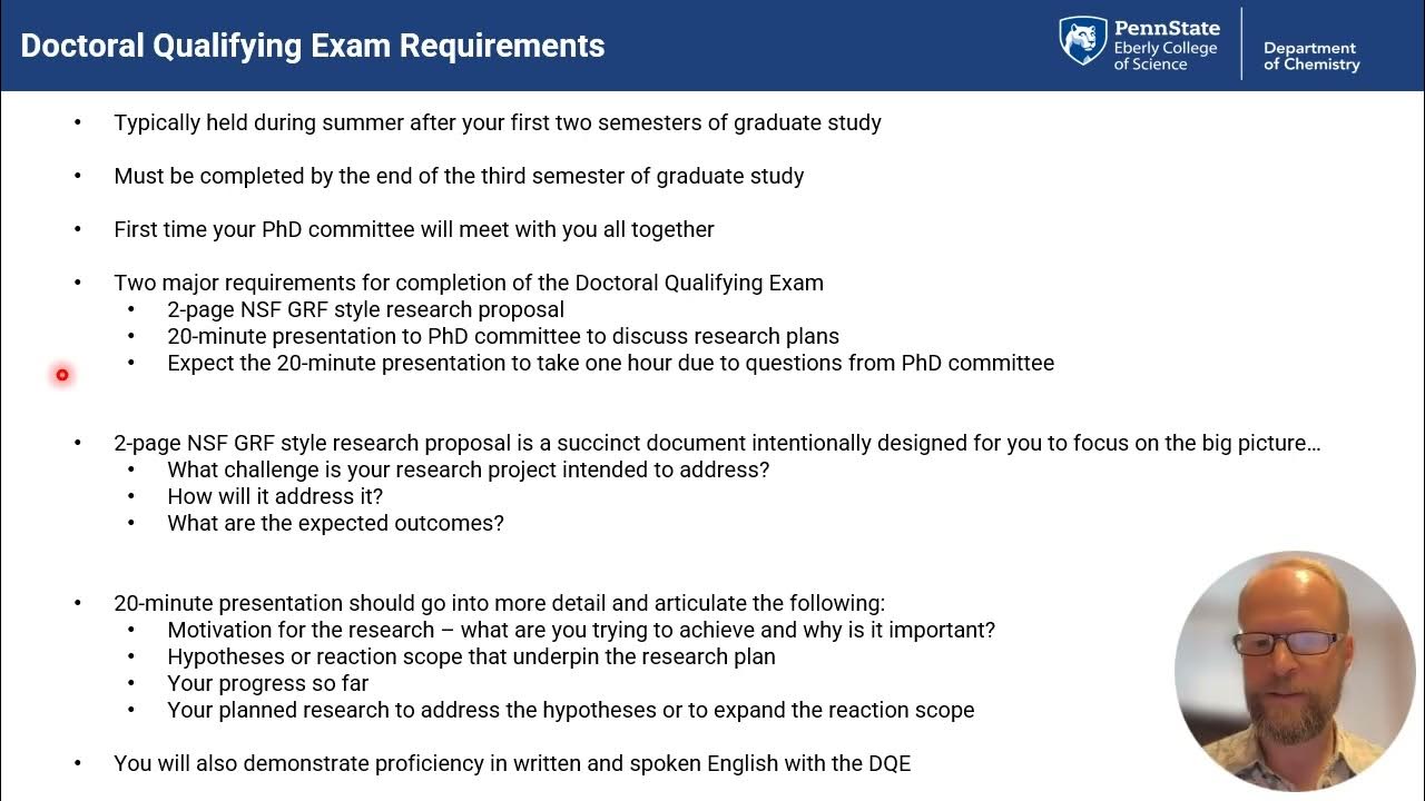 Overview of Doctoral Qualifying Exam - YouTube