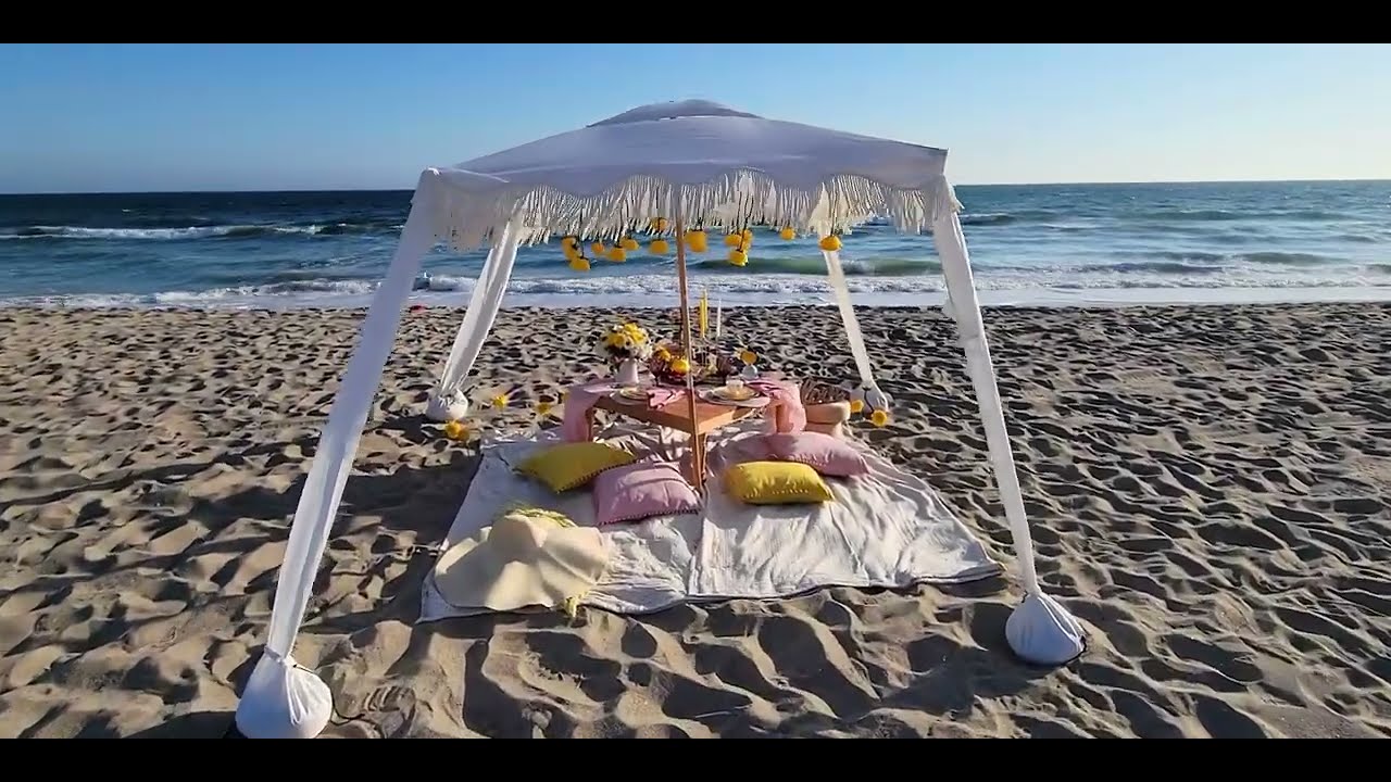 Romantic Date on the Beach 4K - YouTube