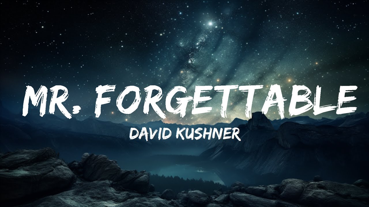David Kushner - Mr. Forgettable (Lyrics) | 15p Lyrics/Letra - YouTube
