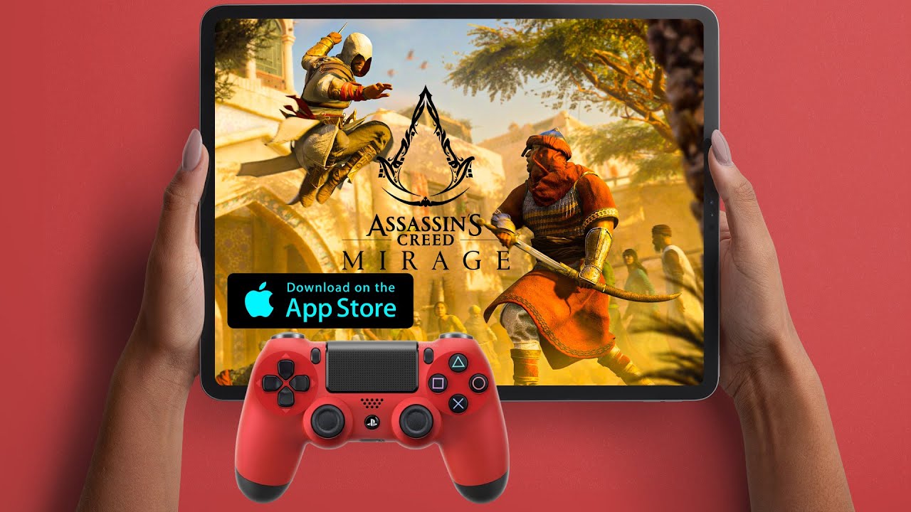 Assassin’s Creed Mirage iPad Pro M1+PS4 Pro Controller - YouTube