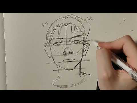 Erkek ve Kız Kolay Şekilde Nasıl Çizilir? Tek Yüz Çizimi Üzerinde Gösterim | Çizim Teknikleri