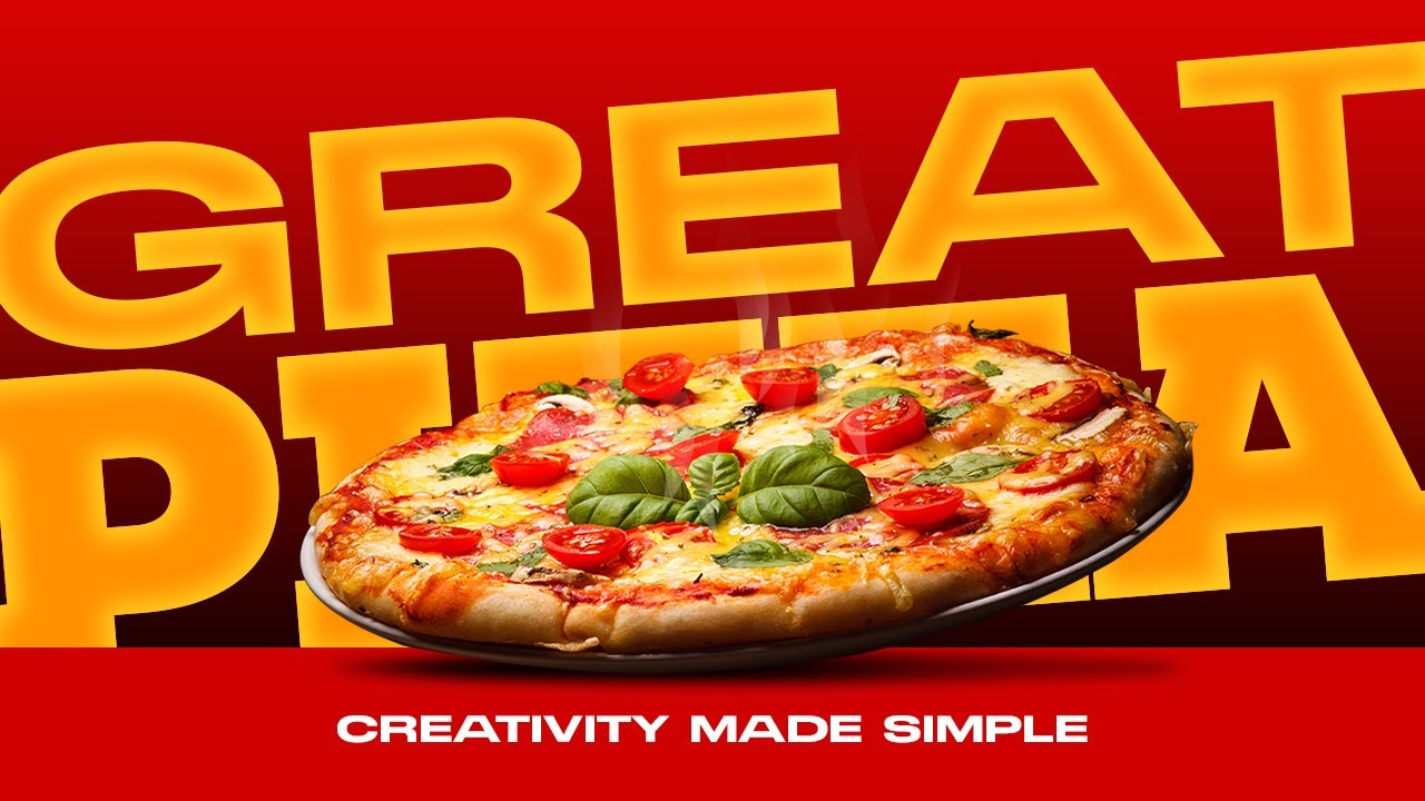 CREATE A PIZZA POSTER IN PHOTOSHOP - YouTube