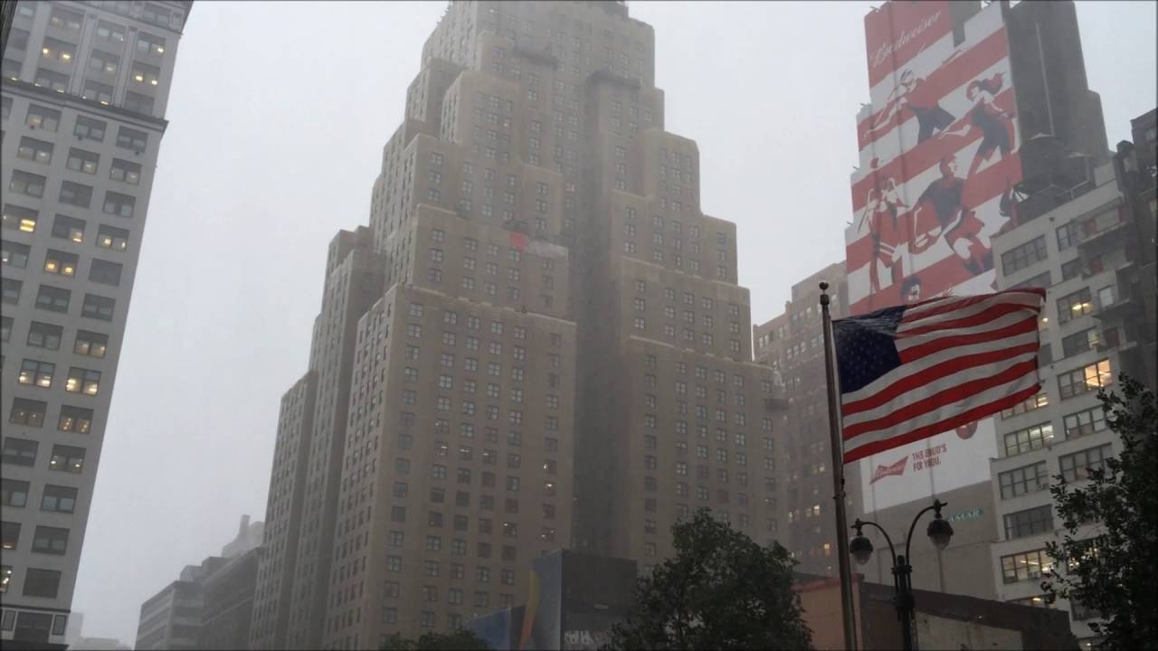 AFTERNOON SUMMER THUNDERSTORM, WITH STRONG WINDS, BOLTS OF LIGHTNING ...