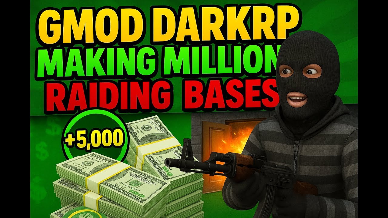Gmod DarkRP Making MILLIONS raiding other bases - YouTube