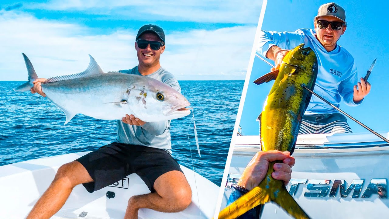 BIG AMBERJACK on JIG, 1st ever Mahi Mahi | Fishing Noosa in the ...
