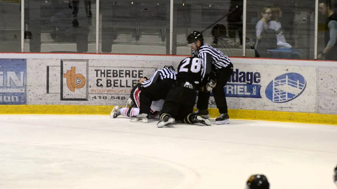 Combat / Fight Hugo Carpentier vs Sébastien Rioux, LNAH, 18-04-14 - YouTube