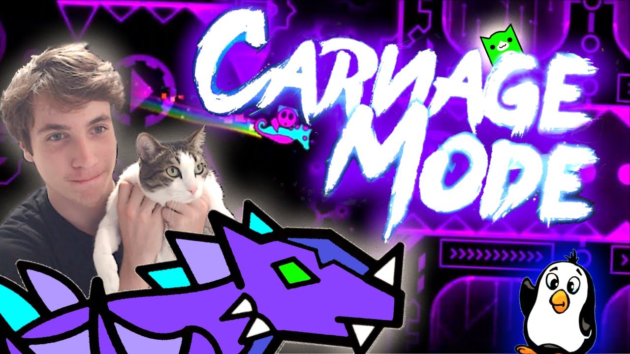 🎇 CARNAGE MODE... Очень сложно, долго и 🐉 Легко 😎 Geometry Dash - YouTube