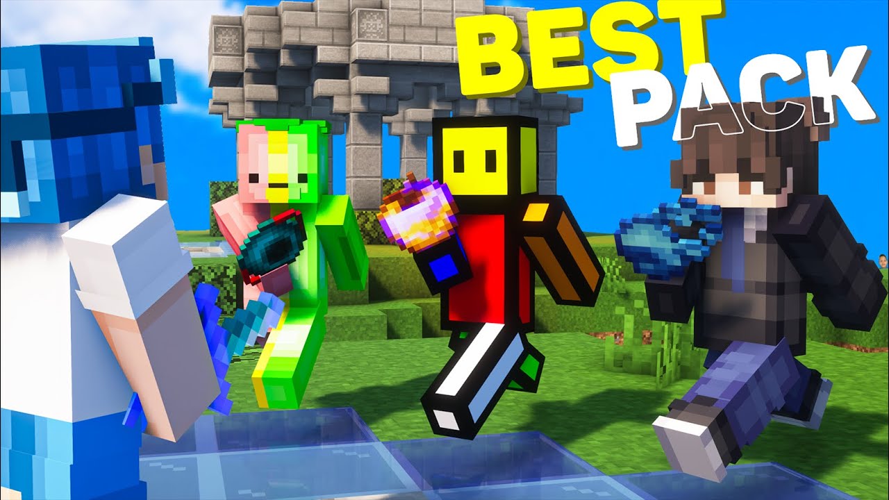 Estos YOUTUBERS Prueban El MEJOR TEXTURE PACK PARA MINECRAFT! - Bow Tie ...