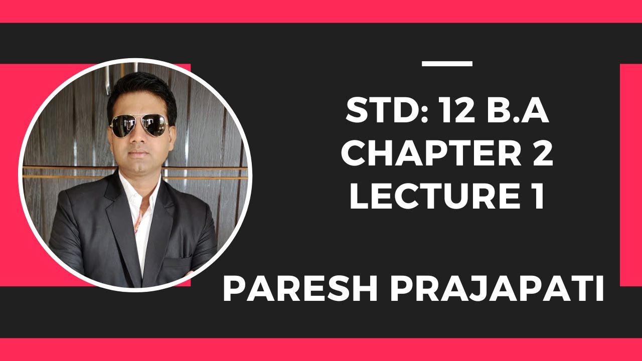 B A chapter 2 lecture 1 - YouTube