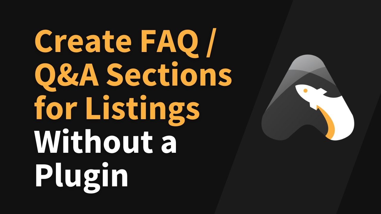 How to Create FAQ/Q&A Sections for MyListing Single Listings Without a Plugin - YouTube