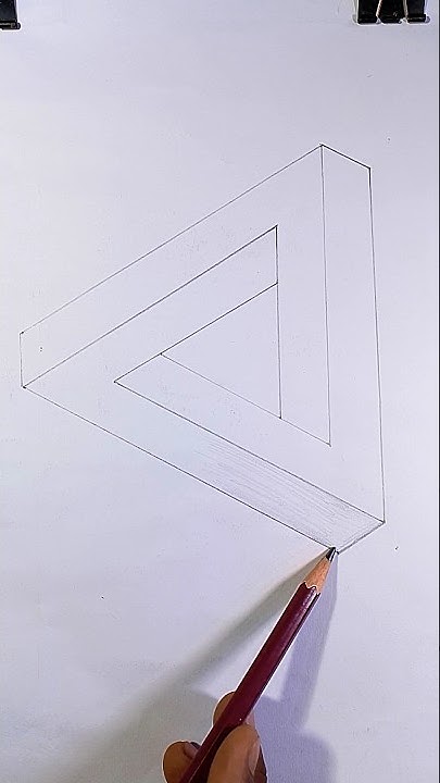 how to draw 3D triangle 📐 #shorts #video #viral #drawing #art - YouTube