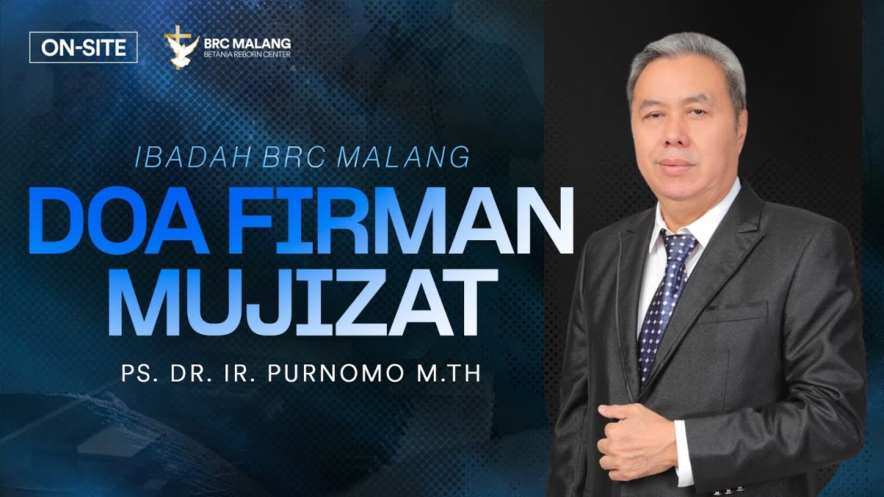 LIVE !! Doa Firman Mujizat - 27 November 2025 I Ps. Dr. Ir. Purnomo ...