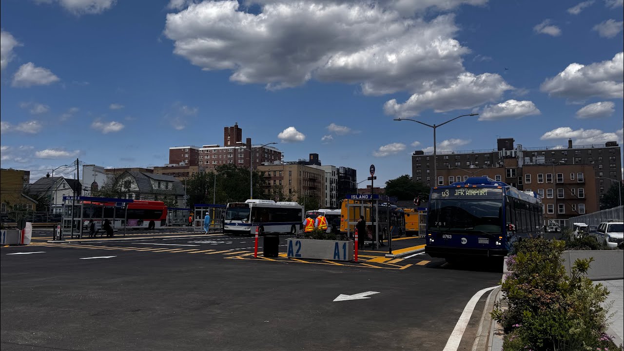 MTA Bus | Introducing The New Jamaica 168th Street Terminal - YouTube