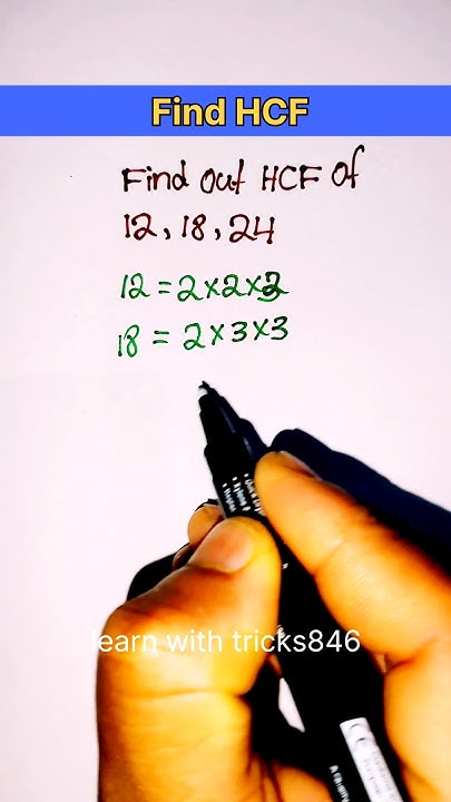 Finding HCF in easy way - YouTube