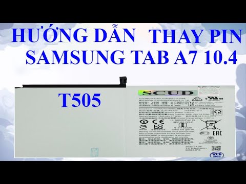 Hướng dẫn thay pin Samsung Galaxy Tab A7 10.4 T505 - YouTube