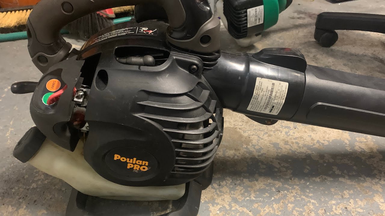 How to take apart a poulan pro/weed eater blower. - YouTube
