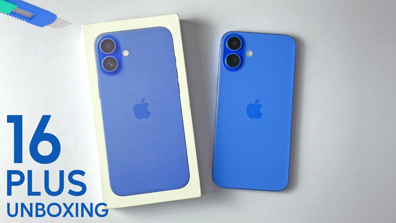 Apple iPhone 16 Plus Unboxing Camera & Gaming Test Ultramarine Blue ...