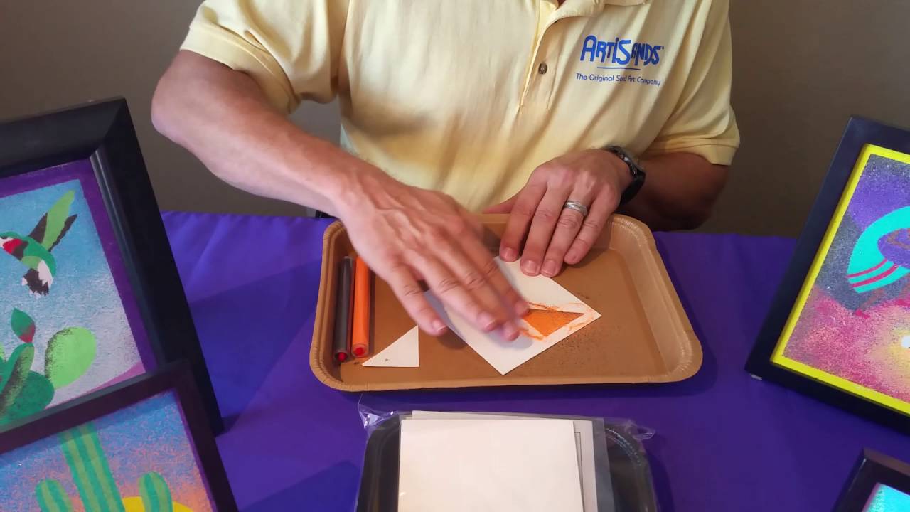 How to shade with #ArtiSands. FUN Sand art project for ages 5 to 99 ...