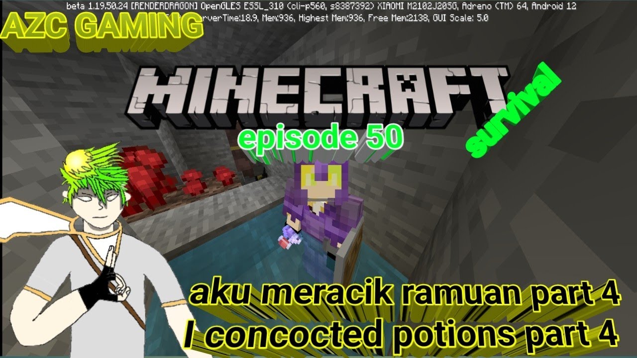 #minecraft survival episode 50 aku meracik ramuan part 4 I concocted ...