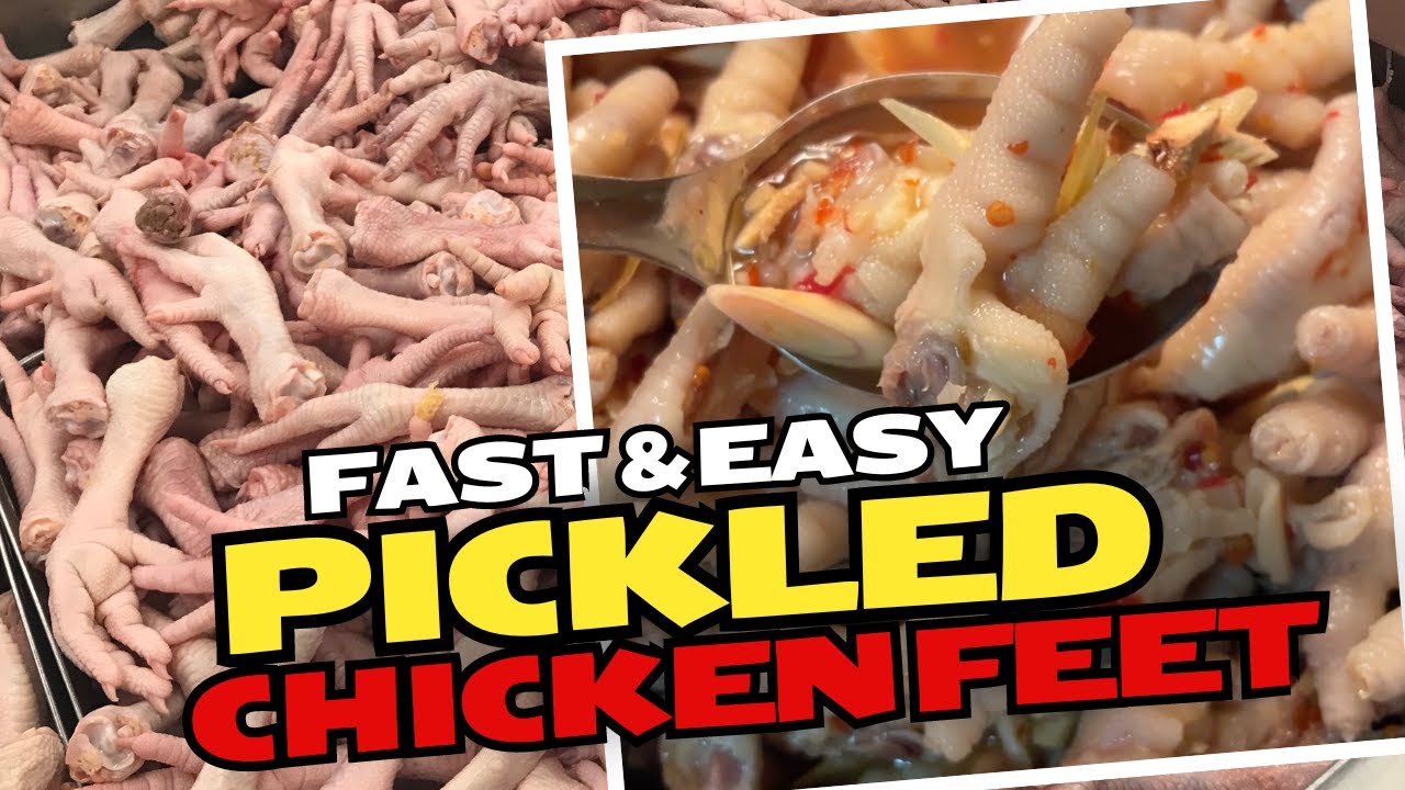 Pickled Chicken Feet | Popular Asian Snack ជ្រក់ជេីងមាន់ - YouTube